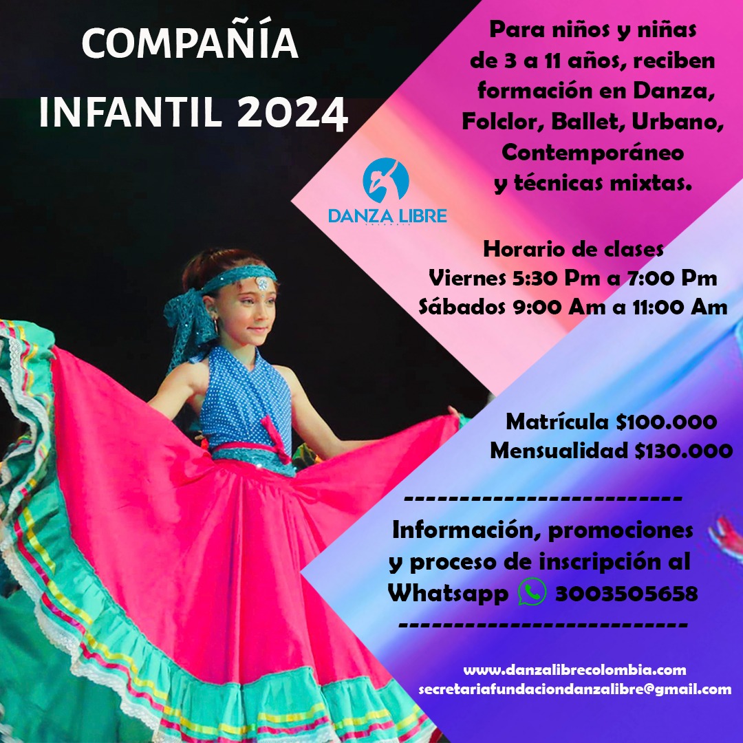 INSCRIPCIONES DANZA LIBRE – DANZA LIBRE COLOMBIA